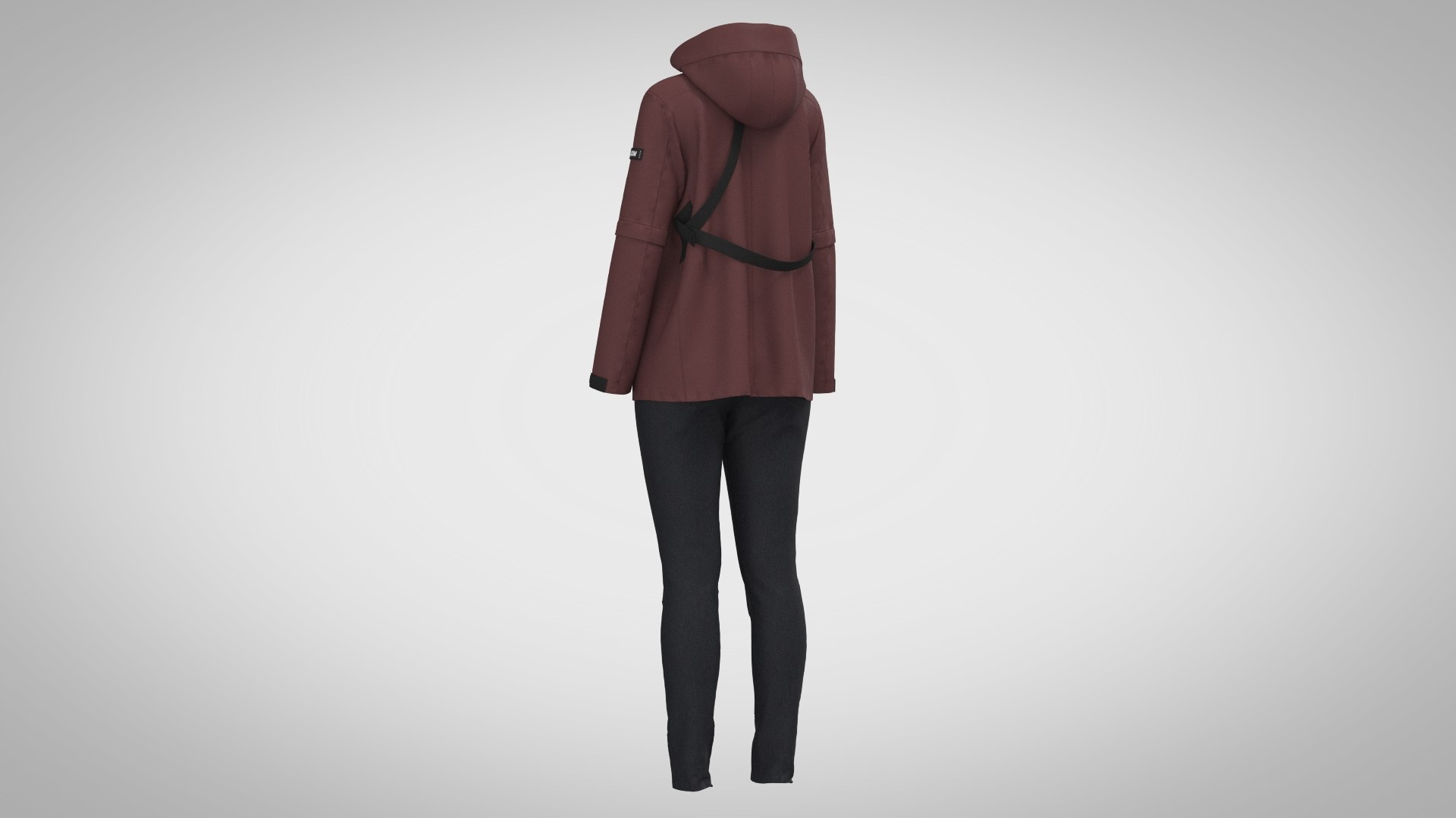 3D Women Techwear Jacket Outfit - TurboSquid 2105163