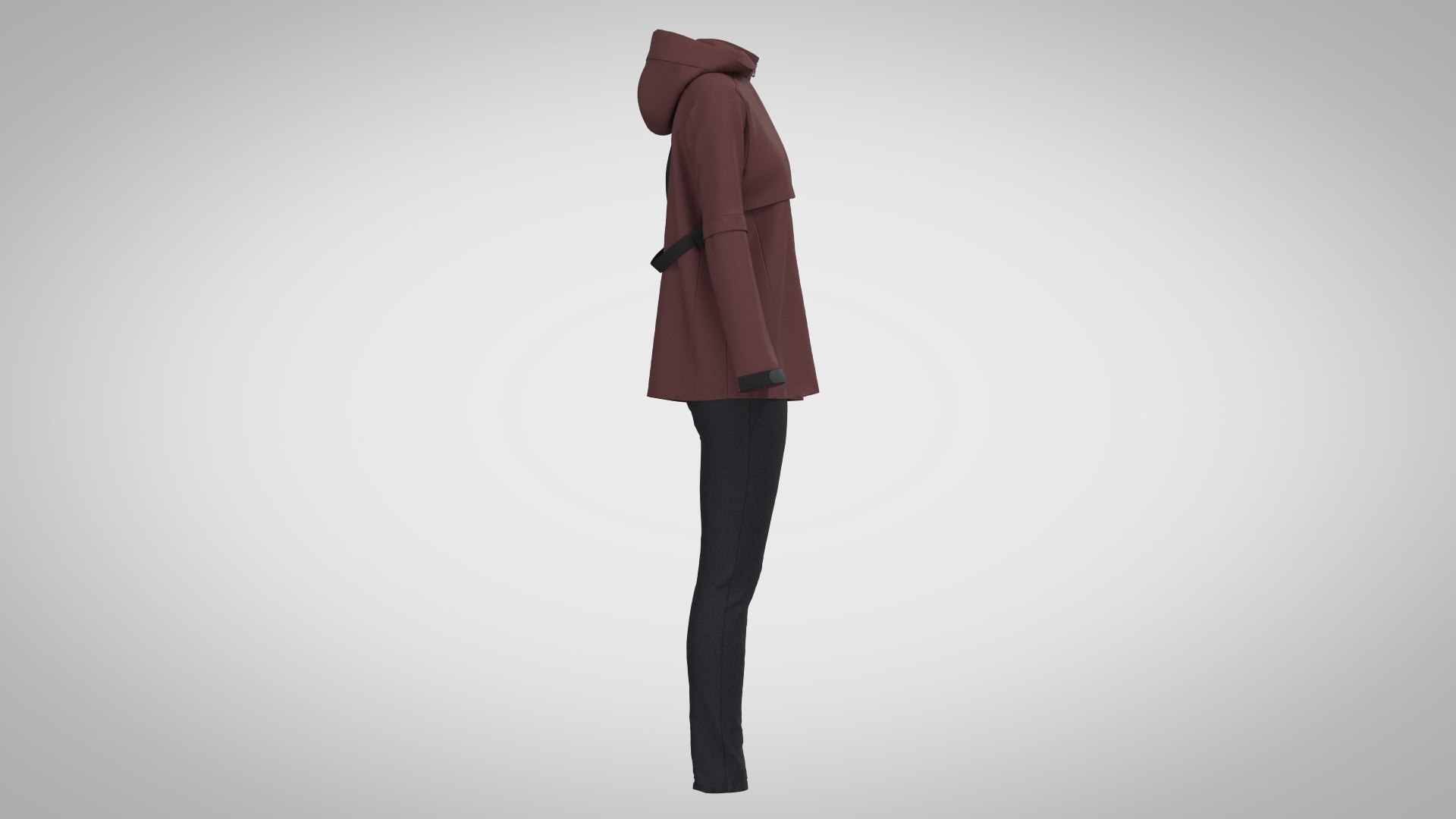 3D Women Techwear Jacket Outfit - TurboSquid 2105163