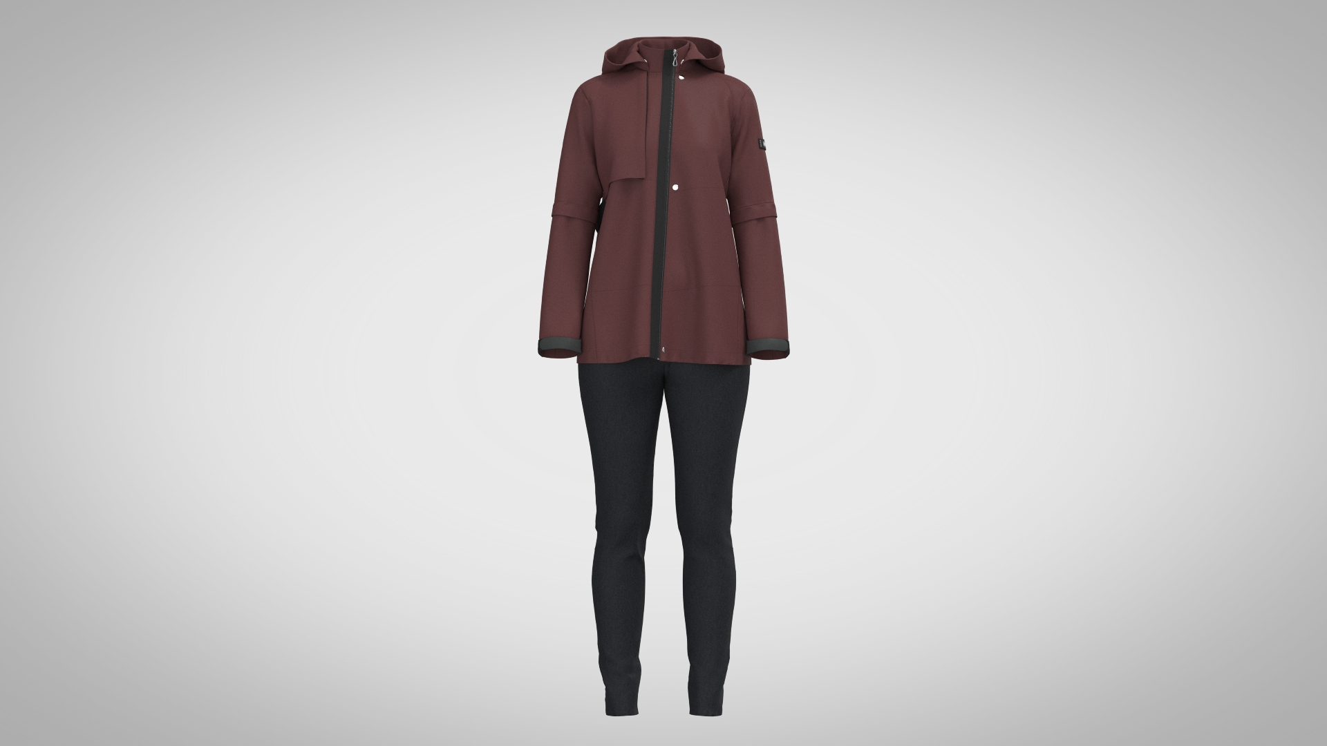 3D Women Techwear Jacket Outfit - TurboSquid 2105163