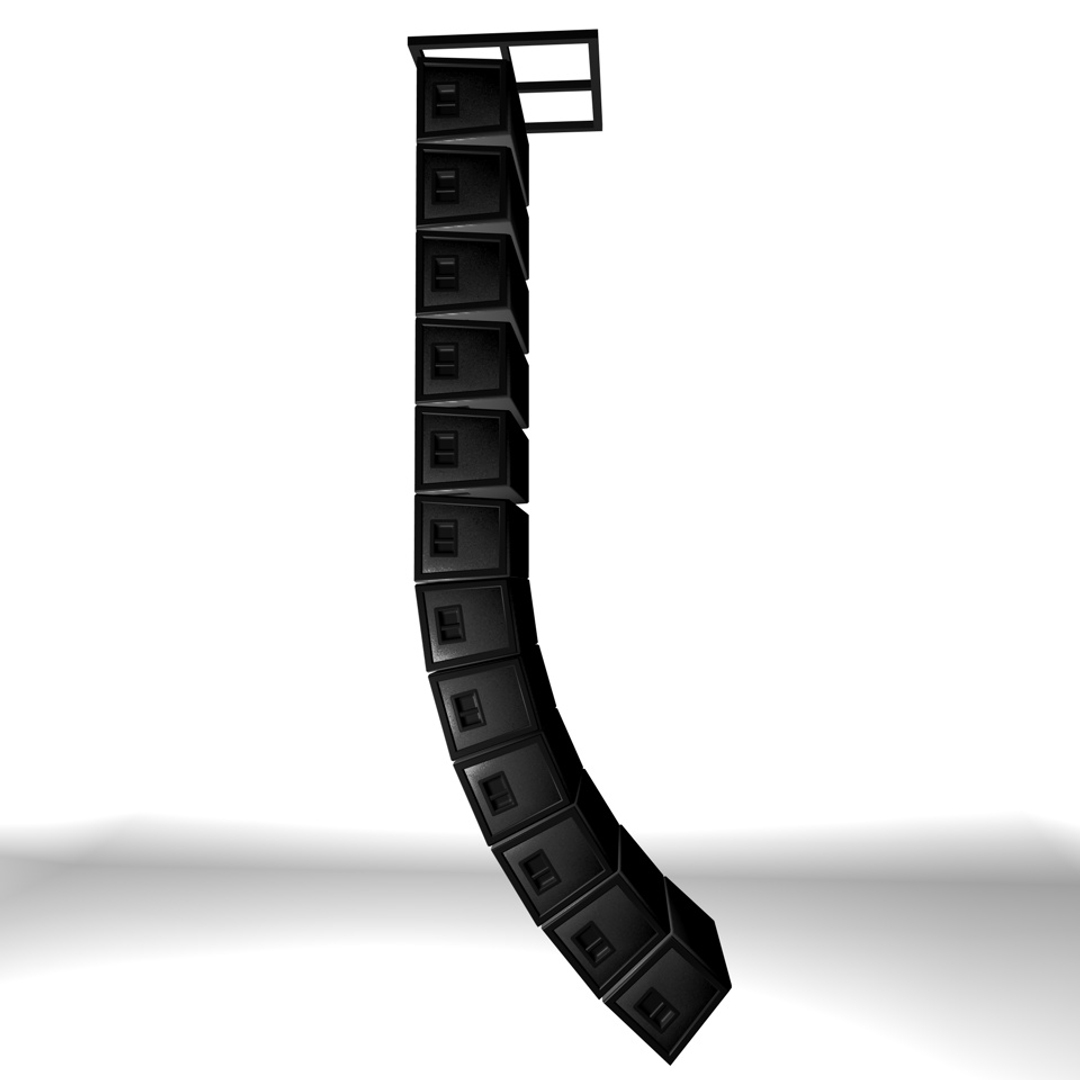 3d model jbl line-array speaker