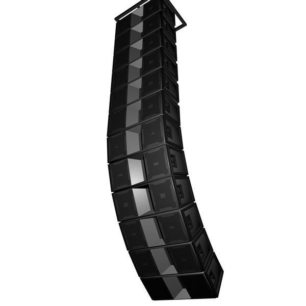 3d model jbl line-array speaker