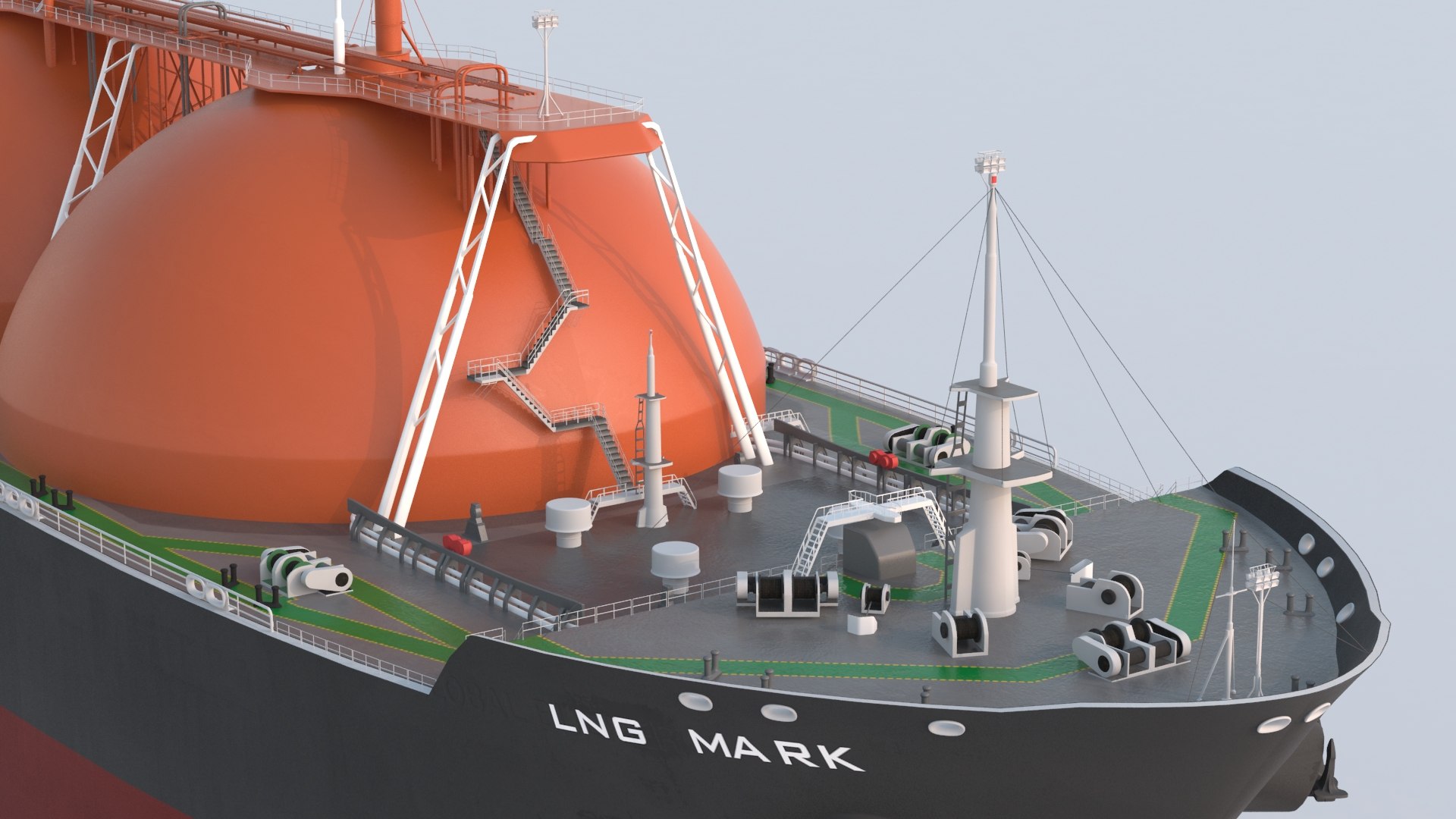 3D Lng Ship Tanker - TurboSquid 1528563