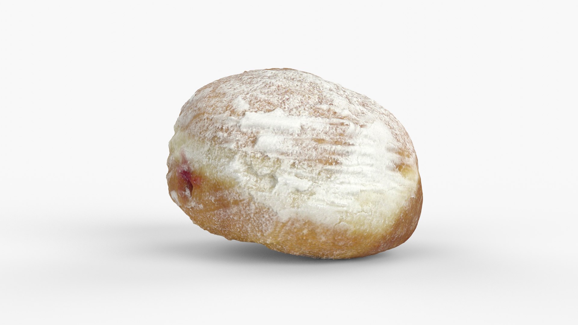 Photorealistic 3D Scan Of Jelly Donut Or German Jam Doughnut 3D ...