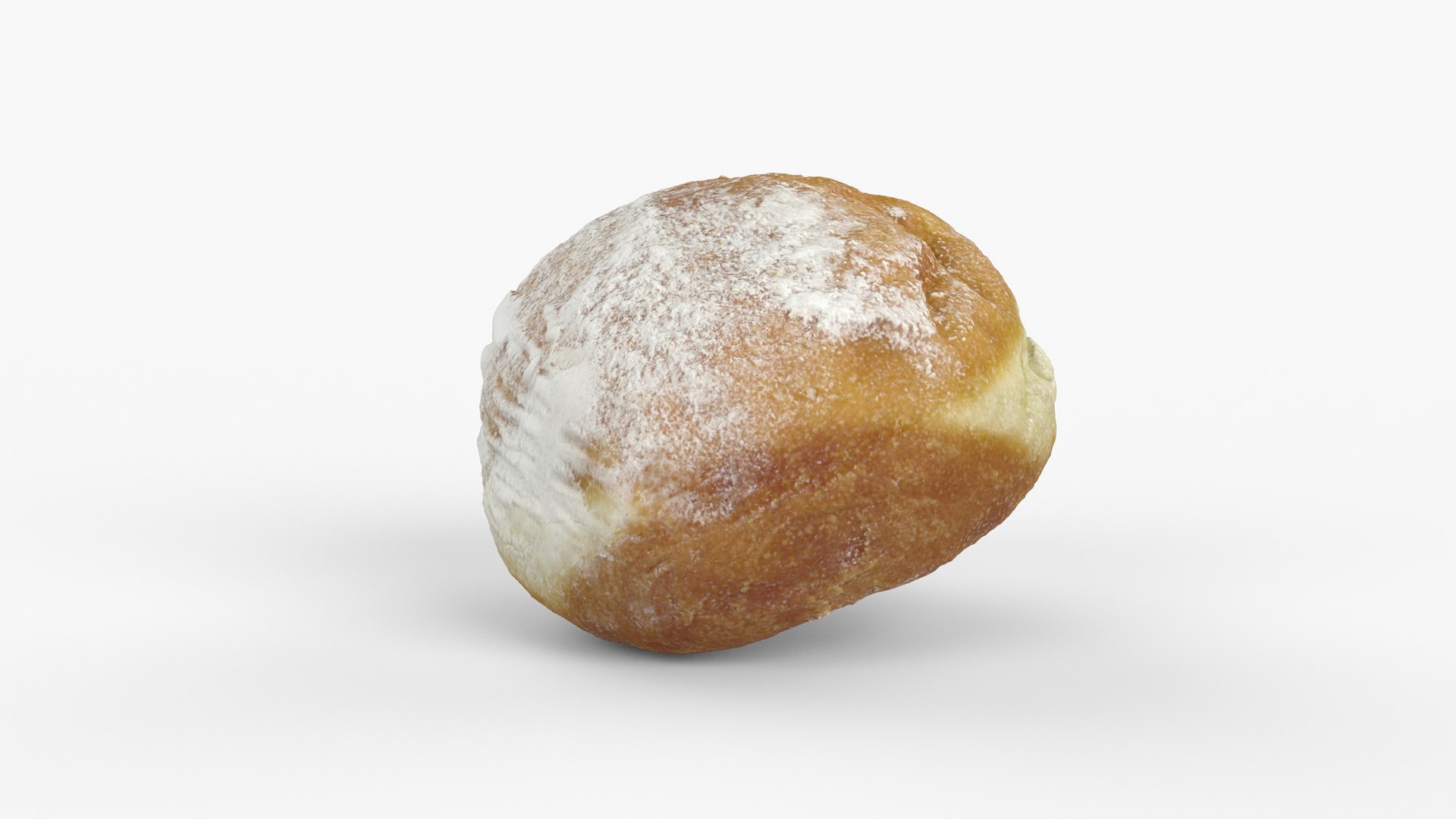 Photorealistic 3D Scan Of Jelly Donut Or German Jam Doughnut 3D ...