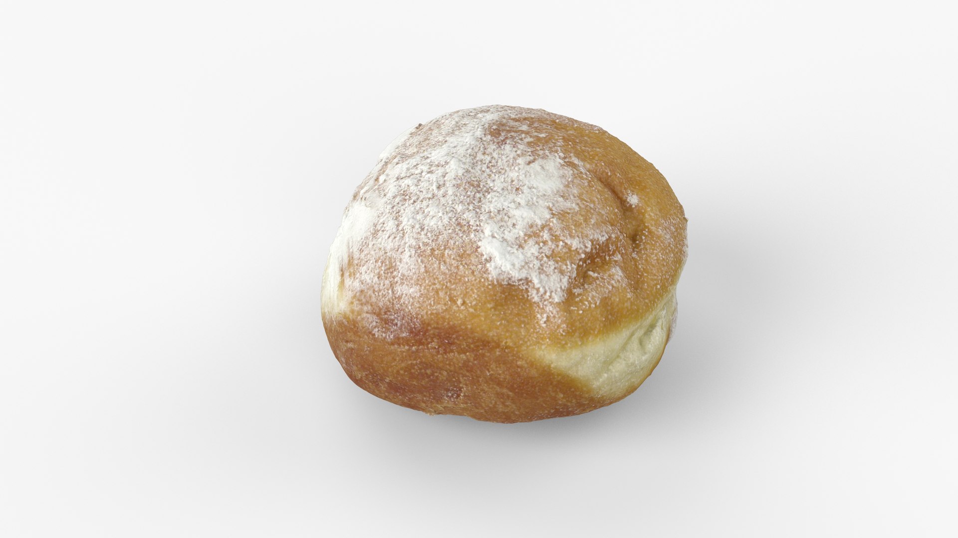 Photorealistic 3D Scan Of Jelly Donut Or German Jam Doughnut 3D ...