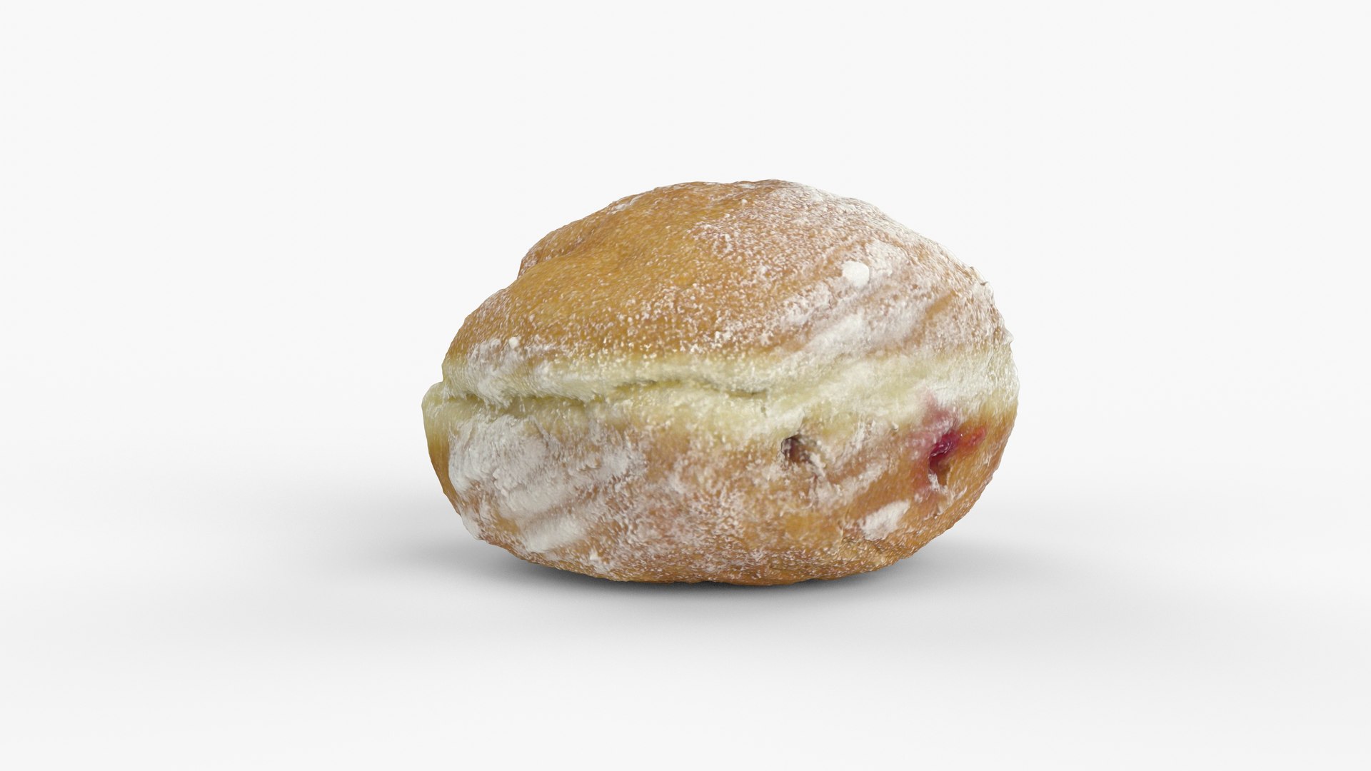 Photorealistic 3D Scan Of Jelly Donut Or German Jam Doughnut 3D ...