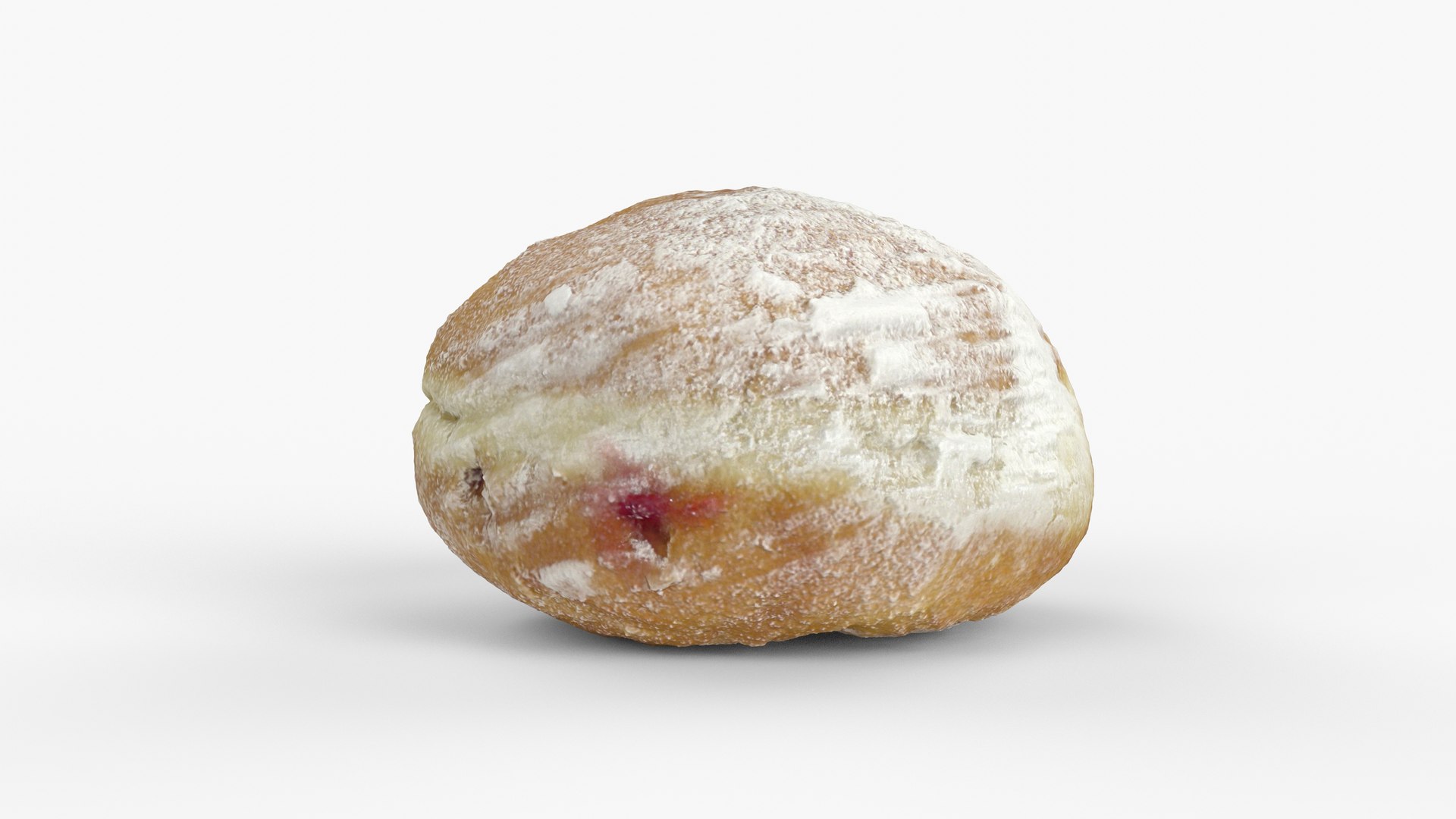 Photorealistic 3D Scan Of Jelly Donut Or German Jam Doughnut 3D ...
