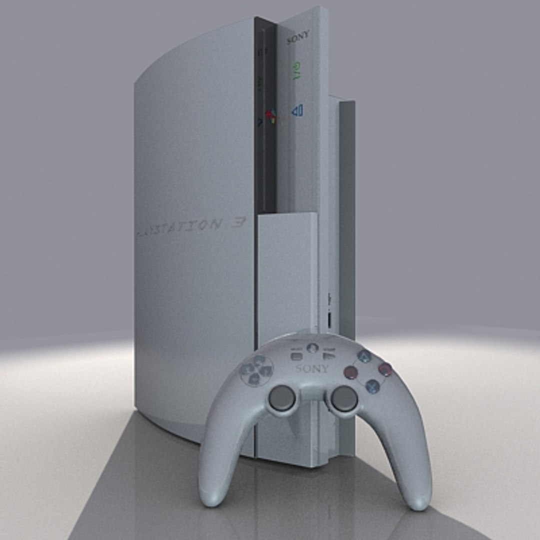 Playstation 3 Console 3d 3ds