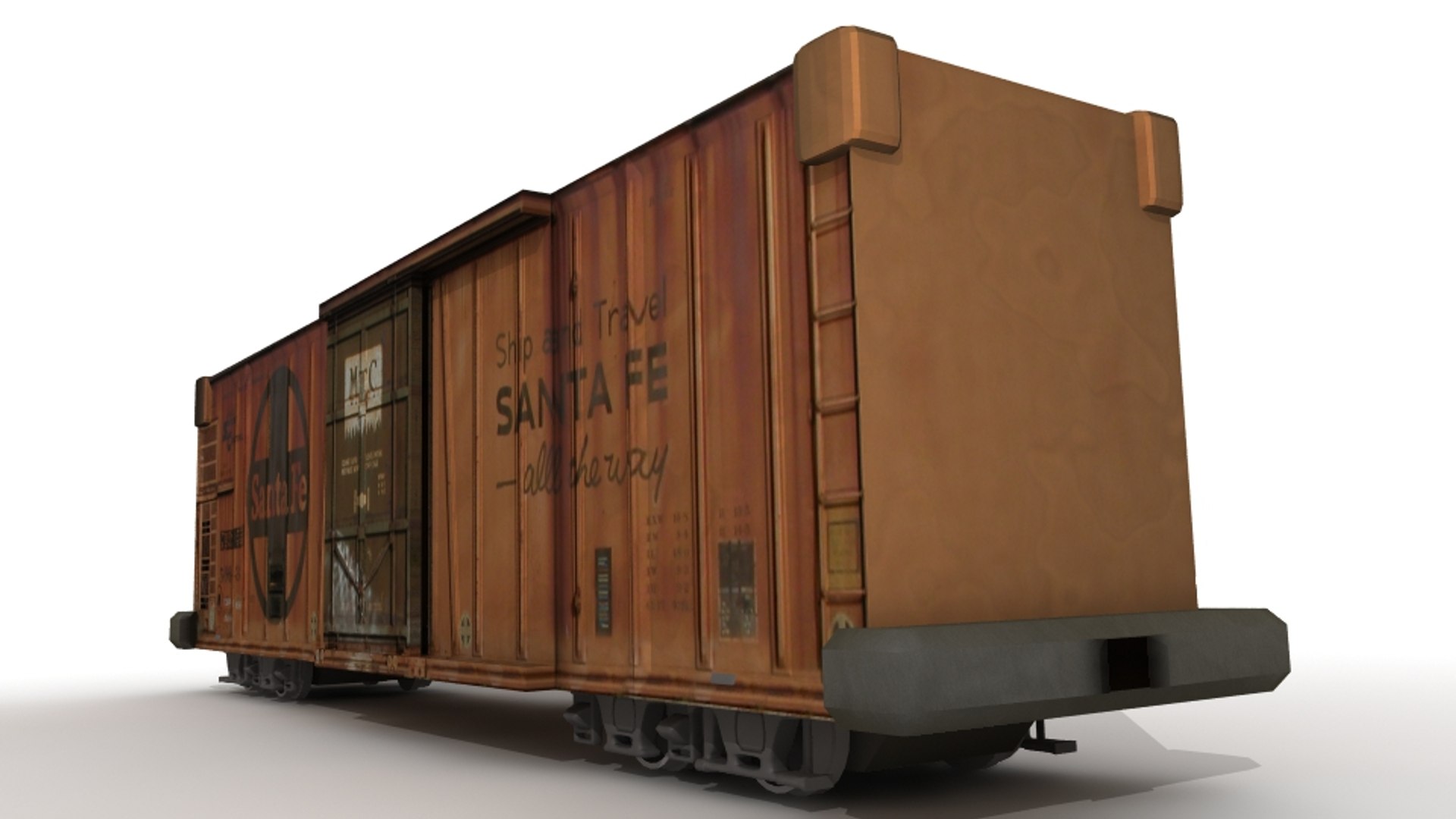3d Box Car Model