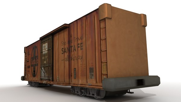 3d box car model