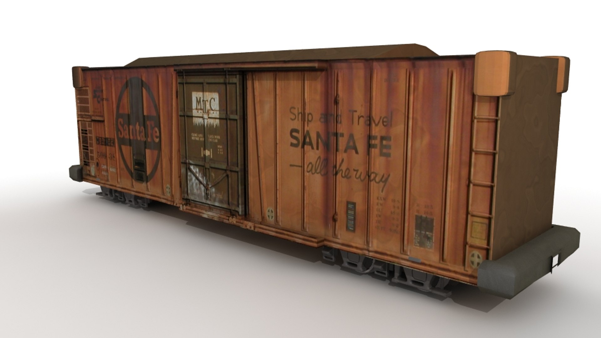3d Box Car Model