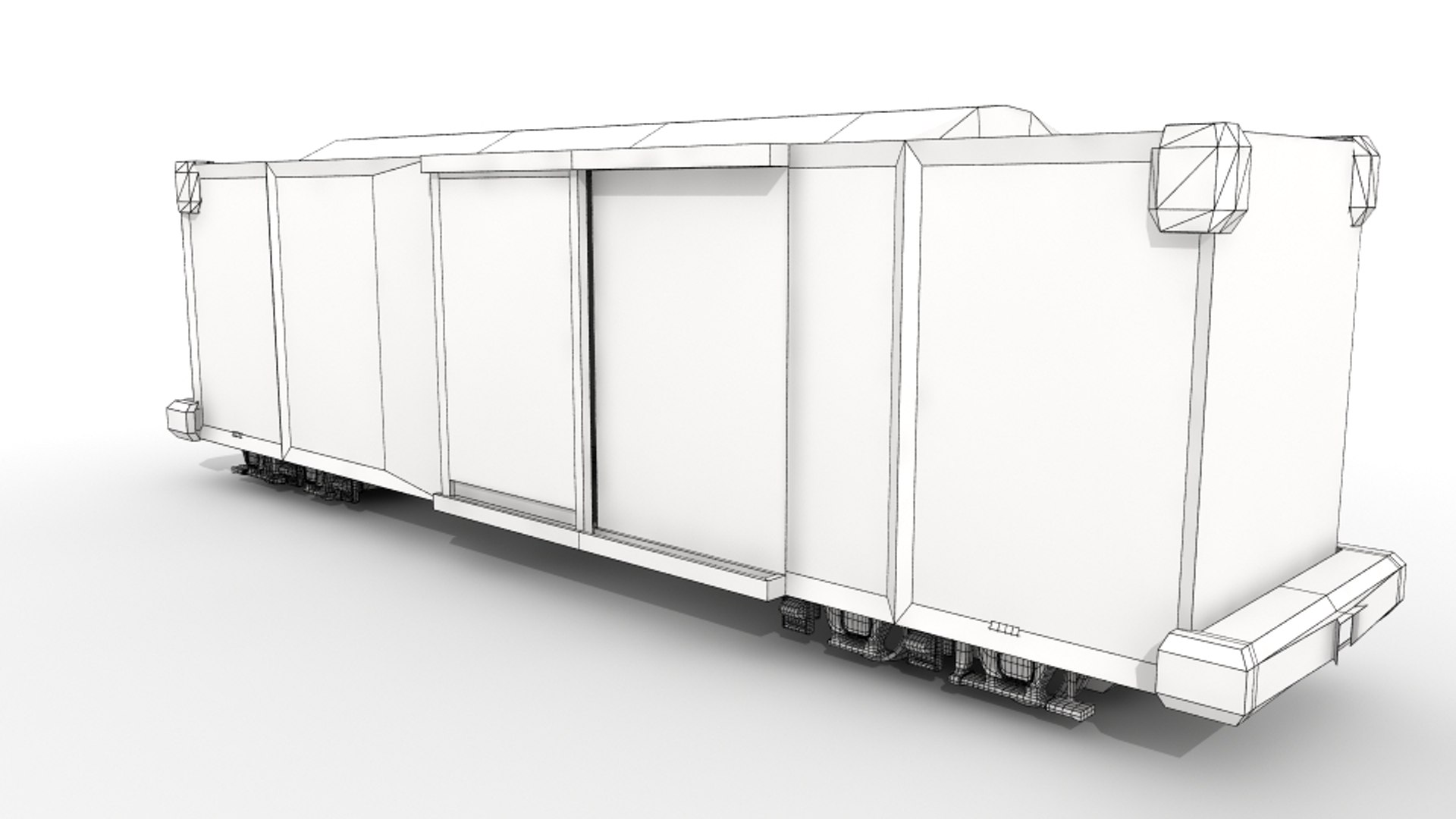 3d Box Car Model