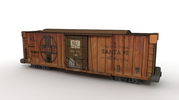 3d box car model