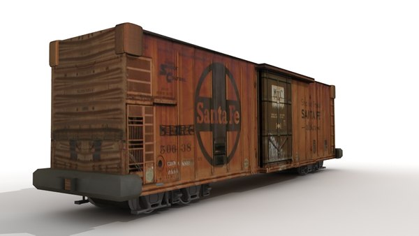 3d box car model