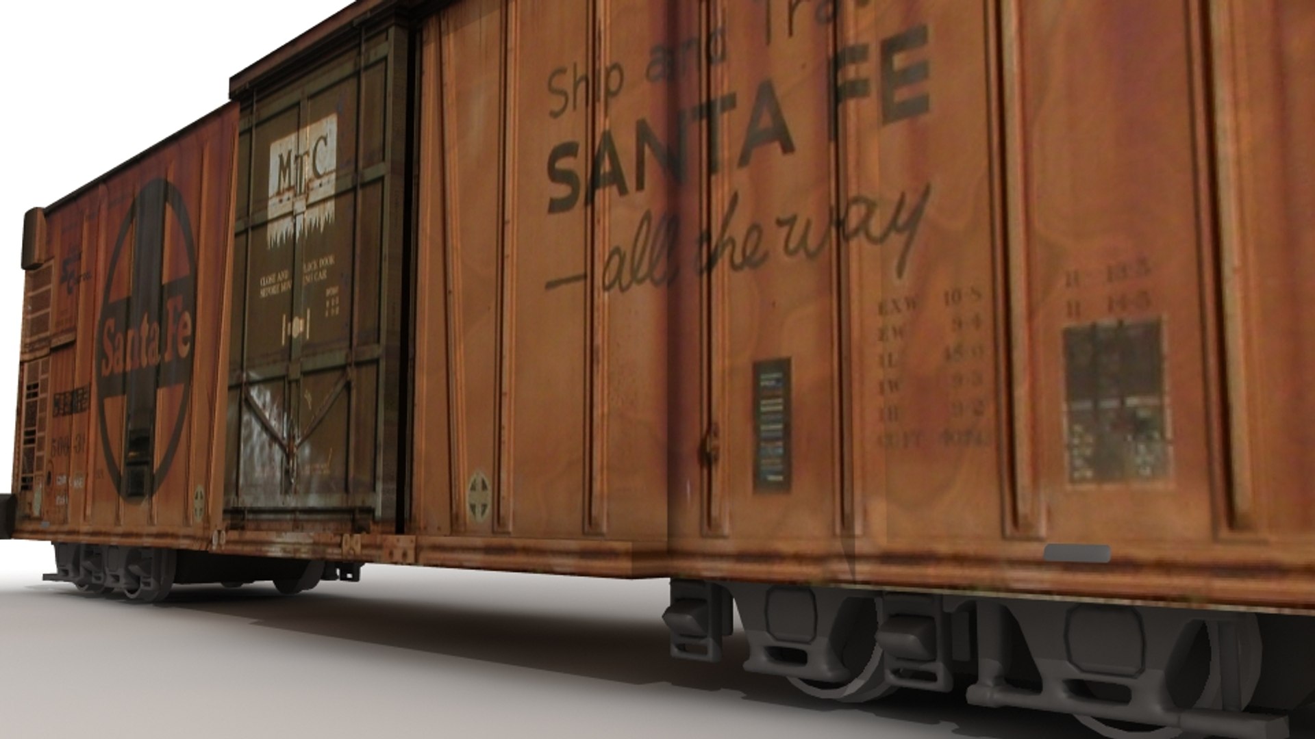 3d Box Car Model