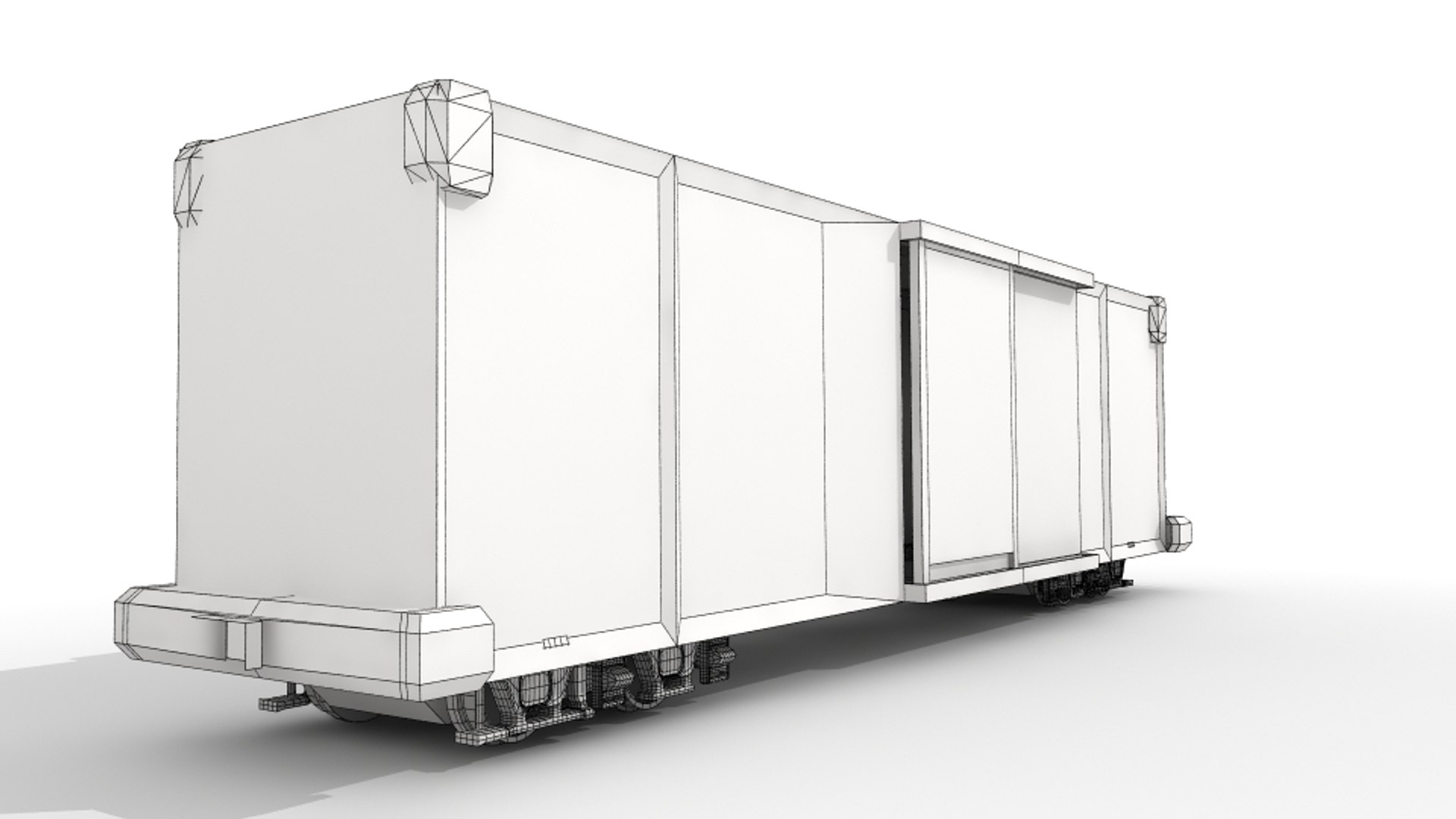 3d Box Car Model