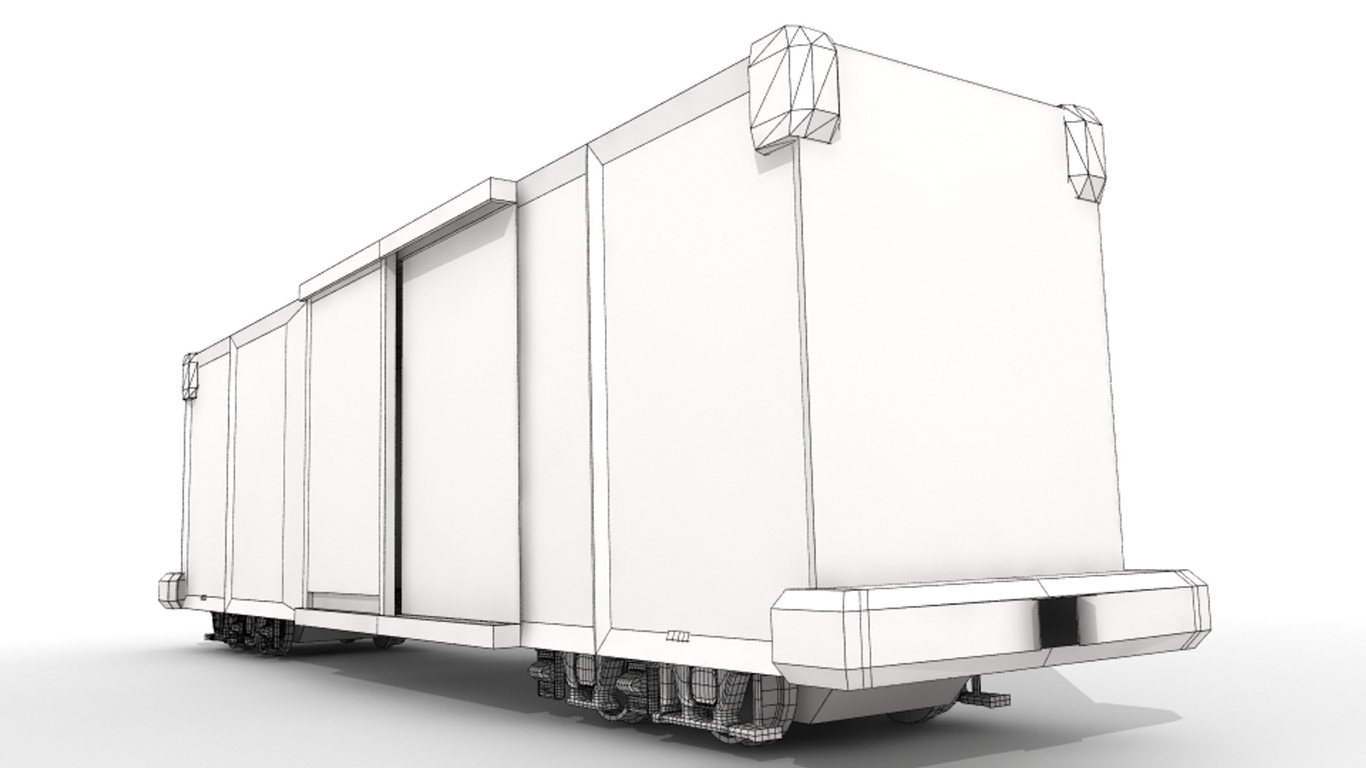 3d Box Car Model