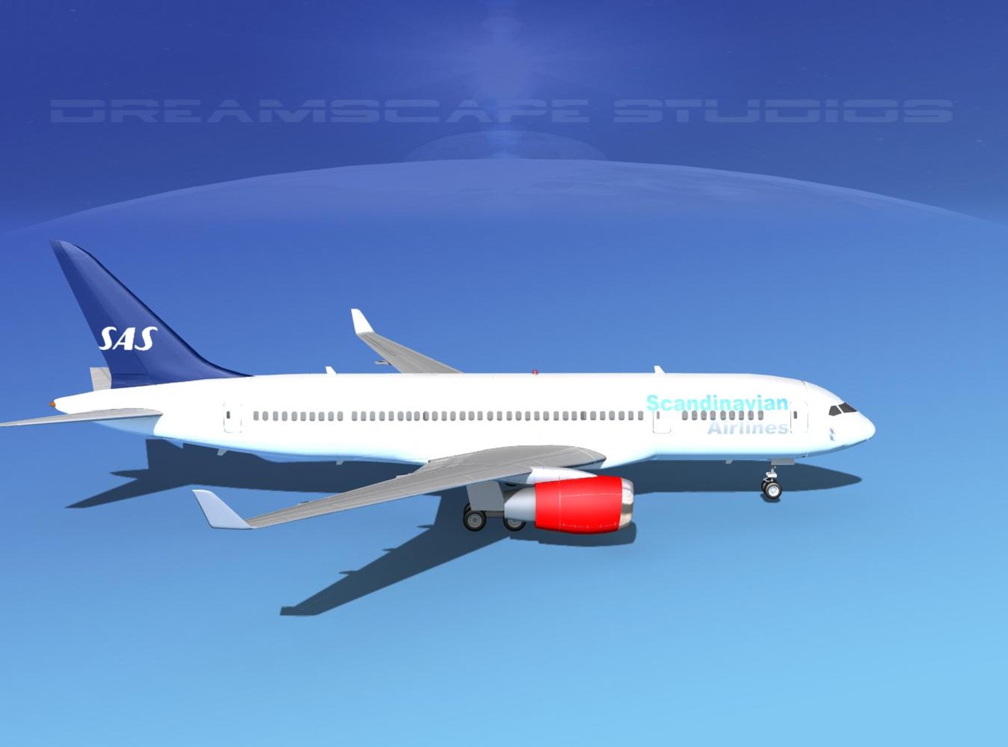 Airline Boeing 787-8 787 3d Max