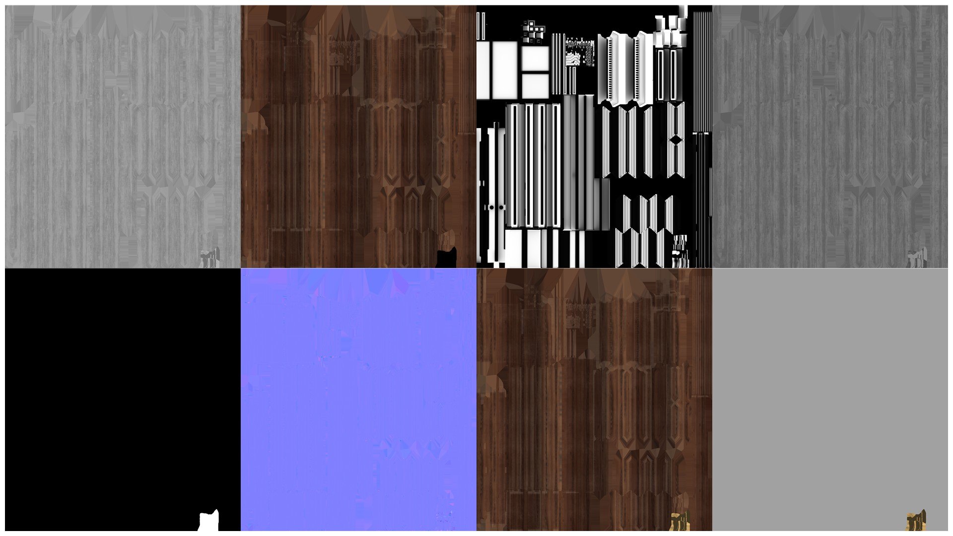 3D Classic Door Wood Chocolate - TurboSquid 2018996