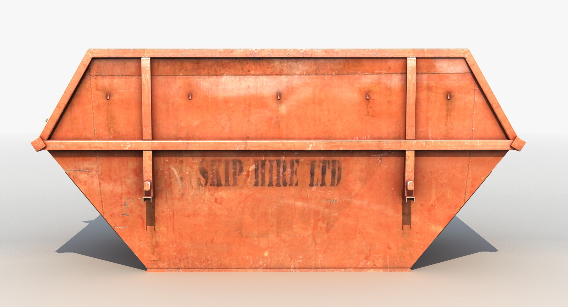 Skip Dumpster Container 3d Model