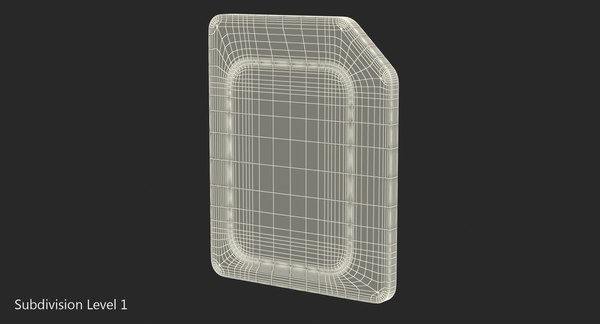 Micro sim card 3D model - TurboSquid 1329633
