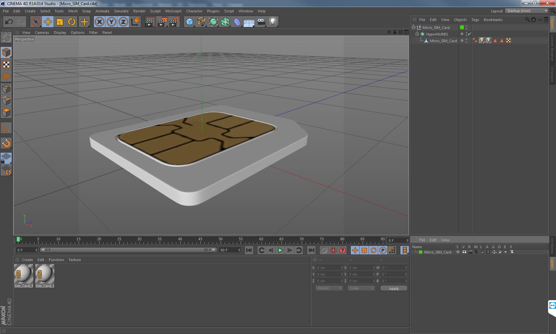 Micro Sim Card 3D Model - TurboSquid 1329633