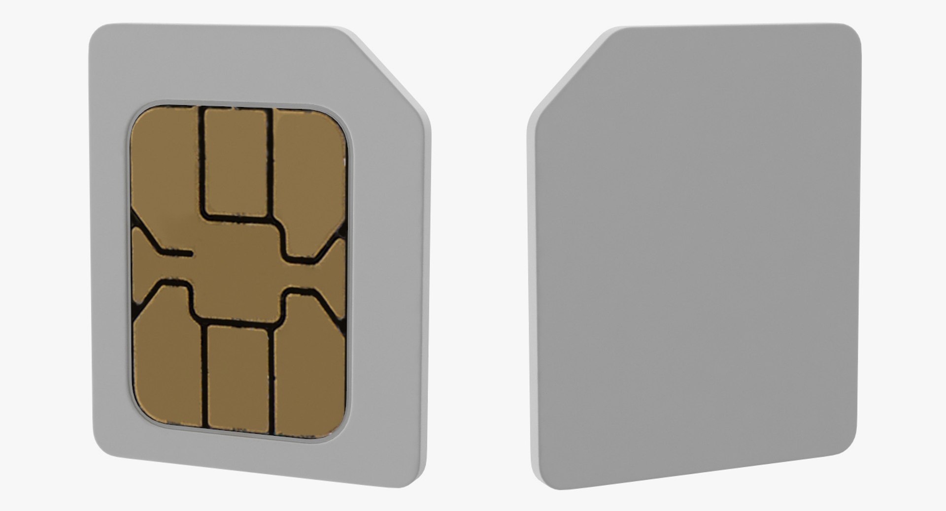 Micro Sim Card 3D Model - TurboSquid 1329633