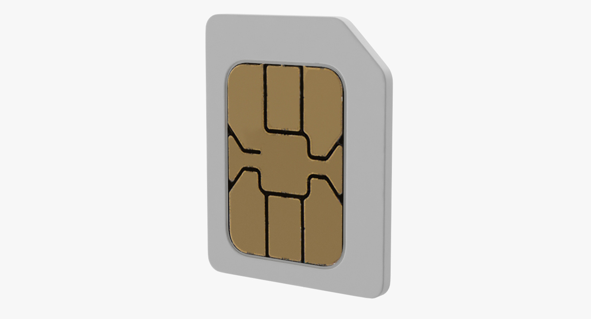 Micro Sim Card 3D Model - TurboSquid 1329633