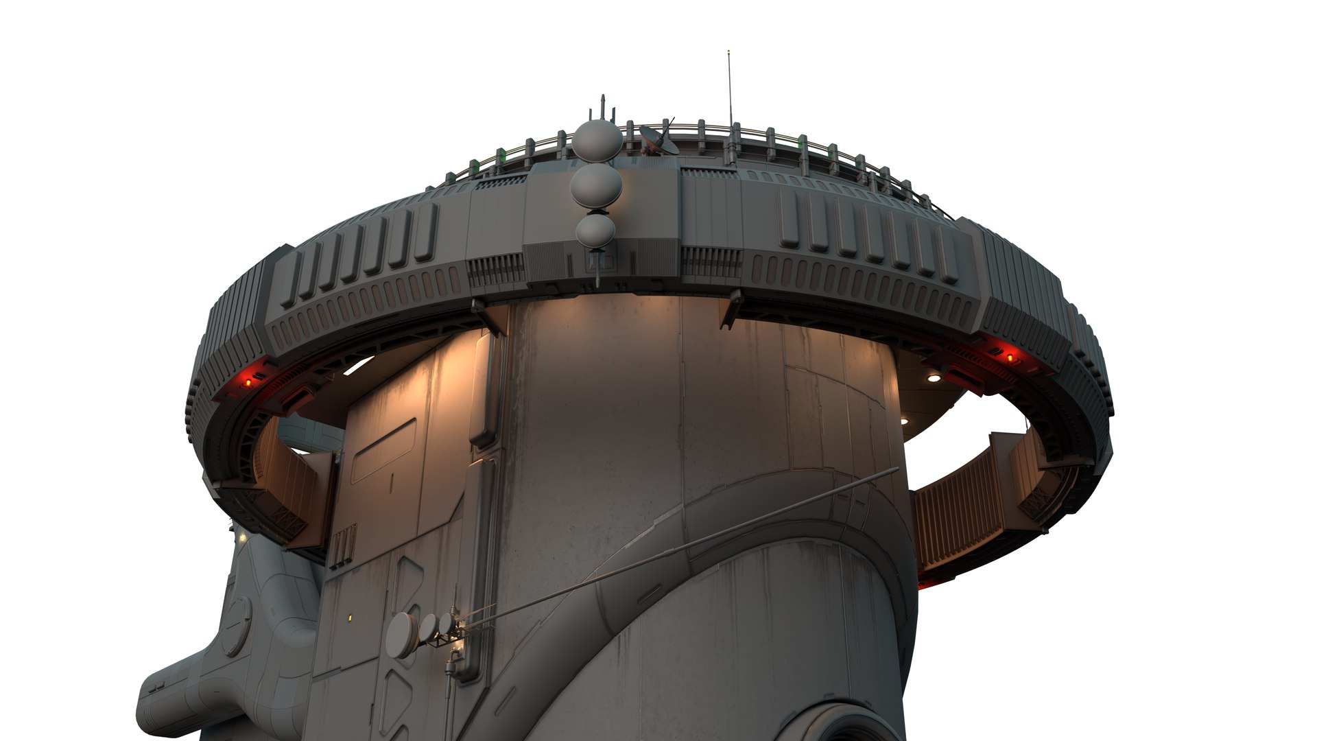 Sci Fi Landing Platform 3D Model - TurboSquid 2018458