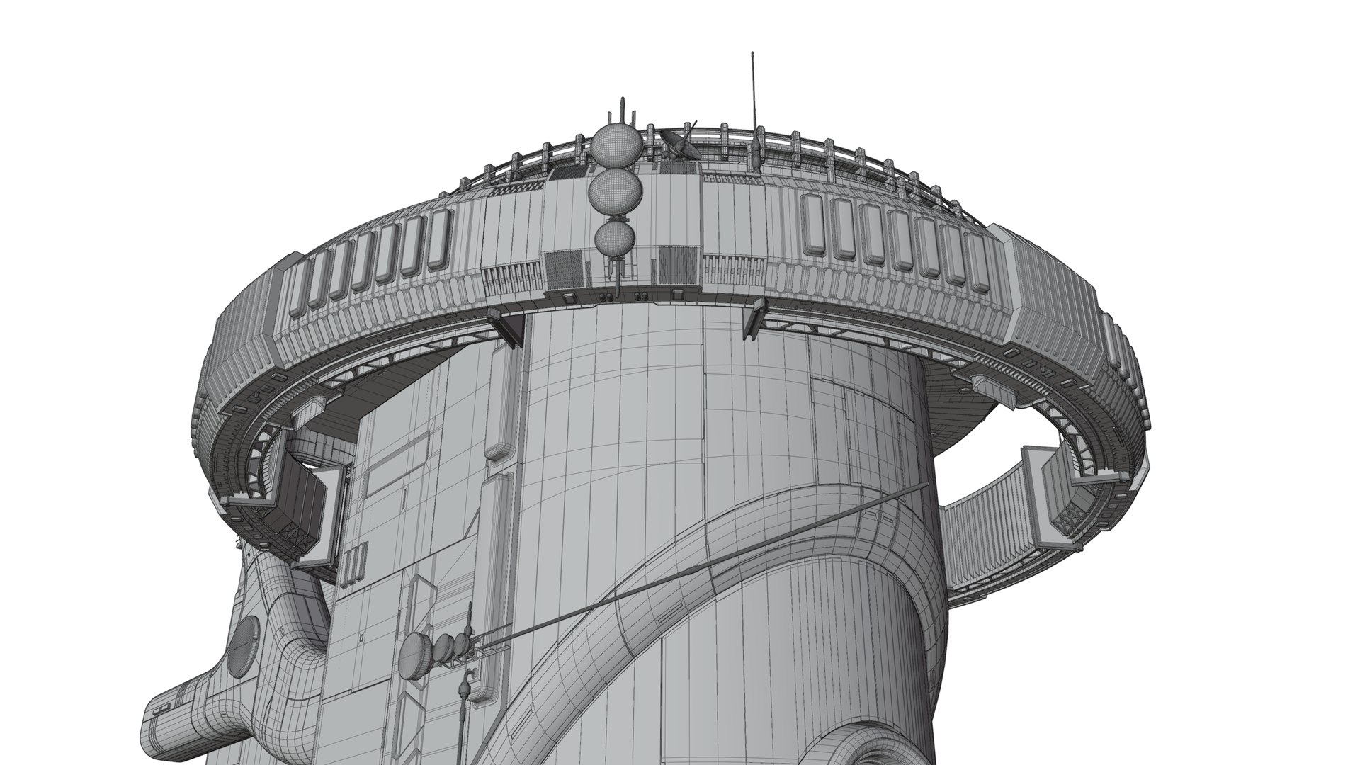 Sci Fi Landing Platform 3D Model - TurboSquid 2018458