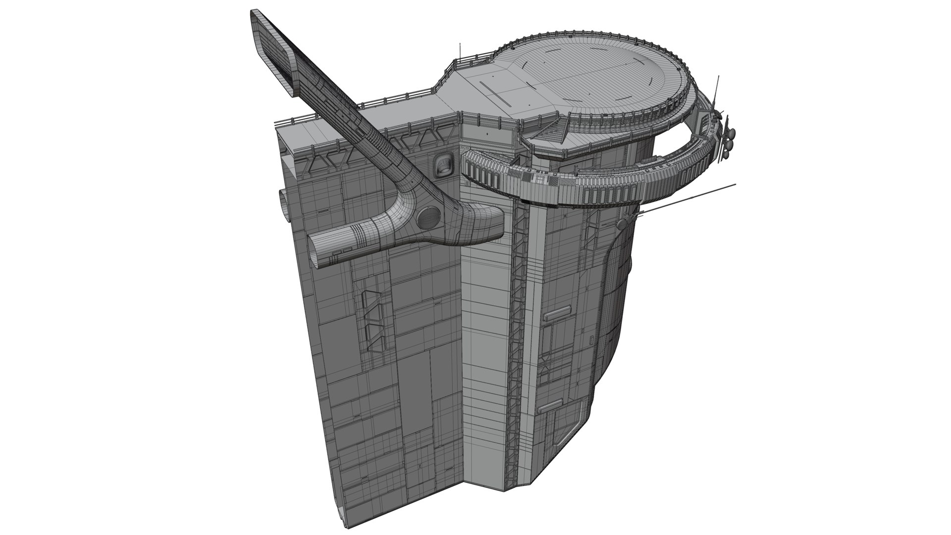 Sci Fi Landing Platform 3D Model - TurboSquid 2018458