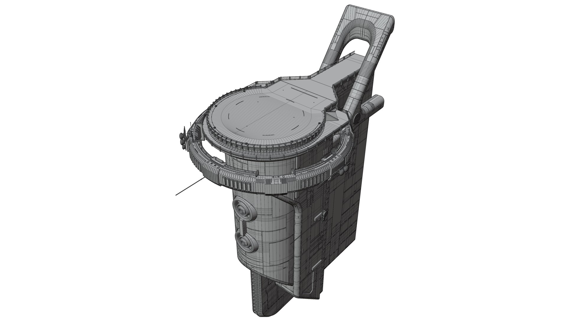 Sci Fi Landing Platform 3D Model - TurboSquid 2018458