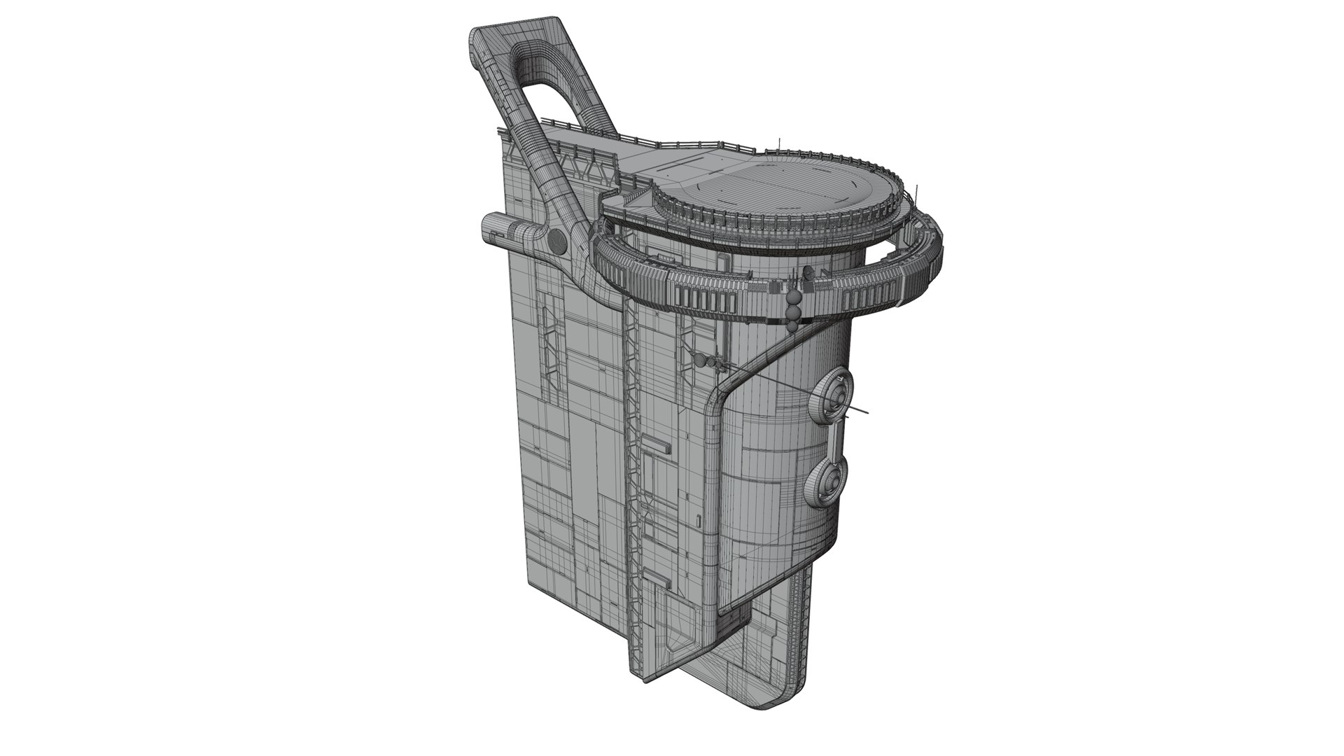 Sci Fi Landing Platform 3D Model - TurboSquid 2018458