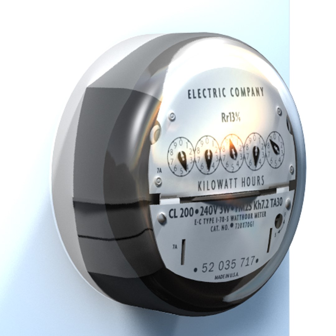 Electric Meter 3d Model