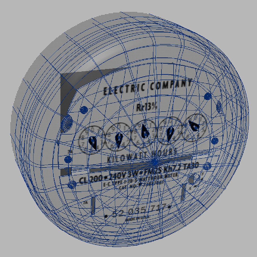 Electric Meter 3d Model
