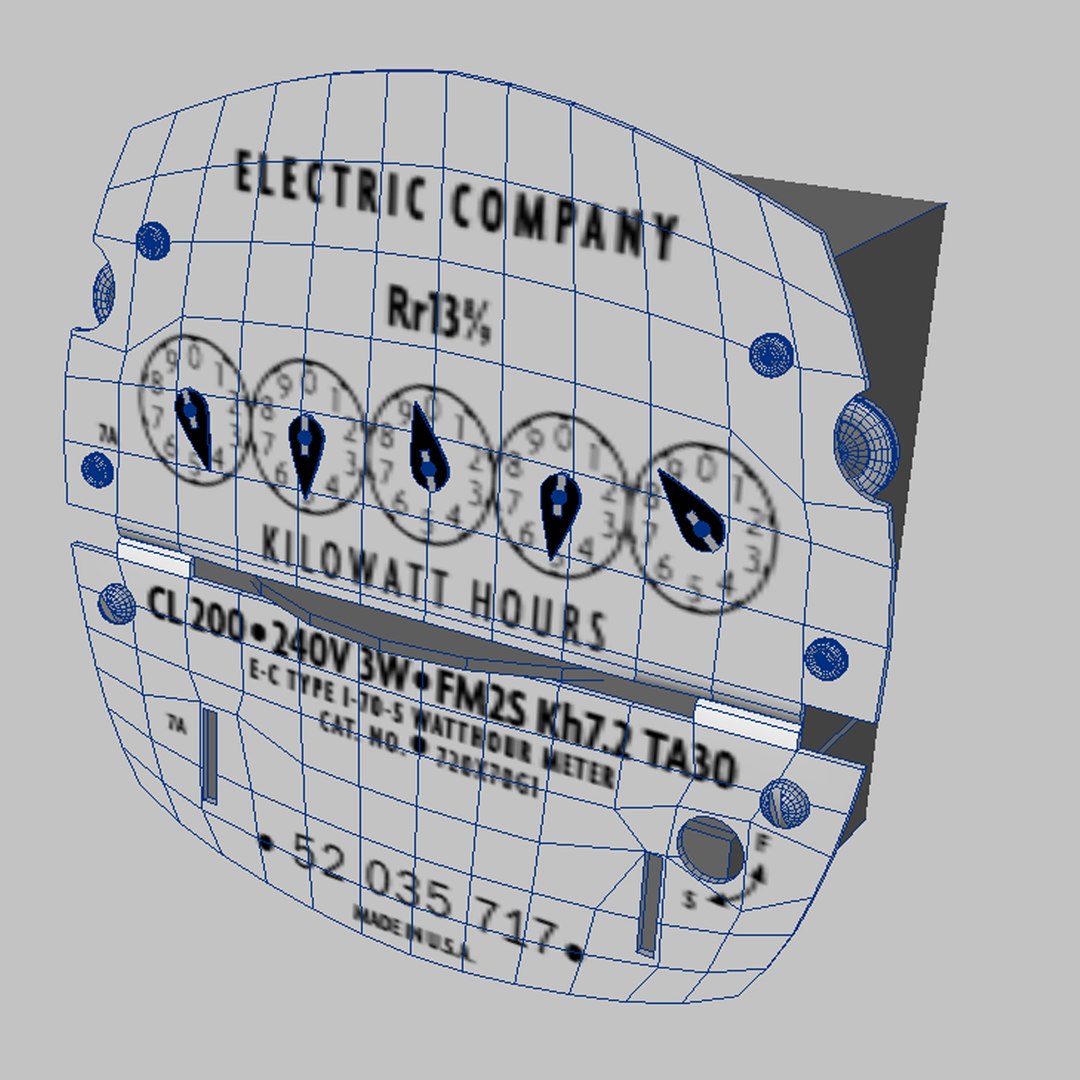 Electric Meter 3d Model