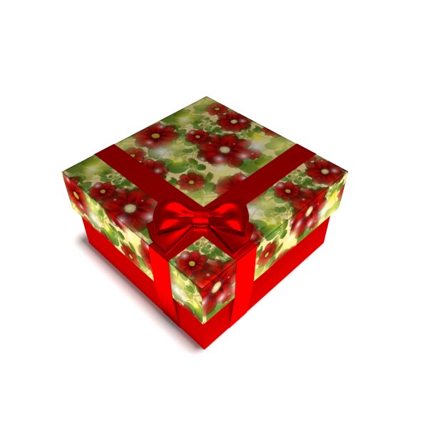 gift box 3d 3ds