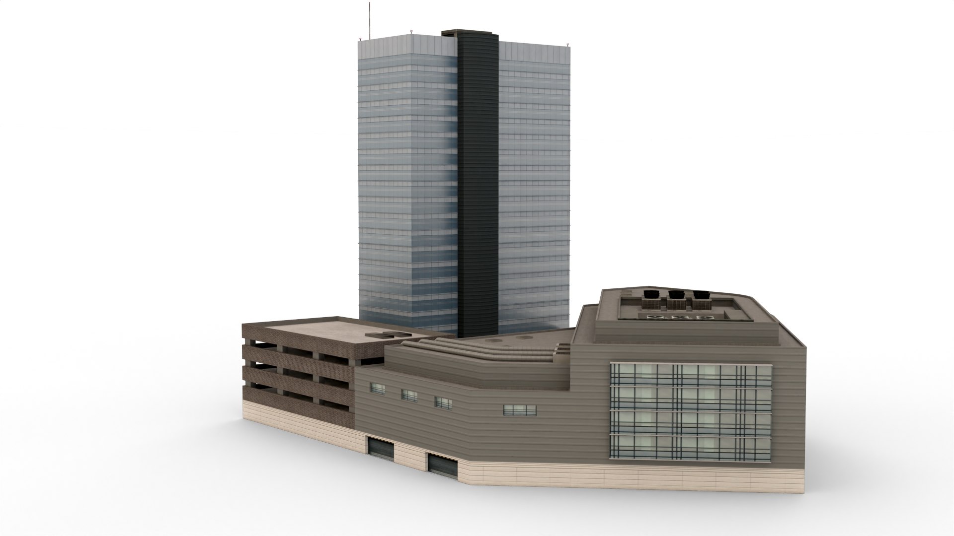 3D Company Office Building Model - TurboSquid 2211366