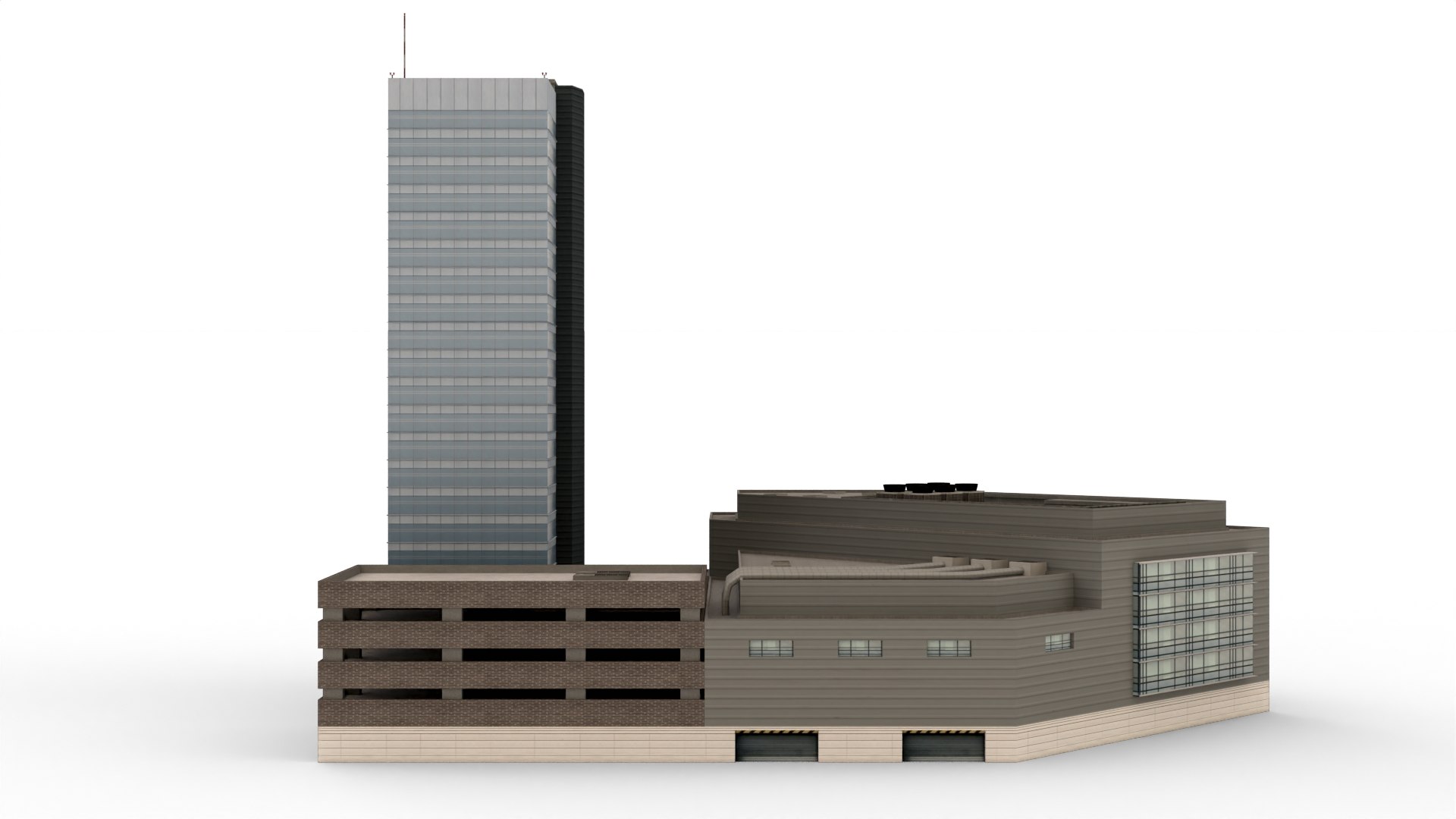 3D Company Office Building Model - TurboSquid 2211366