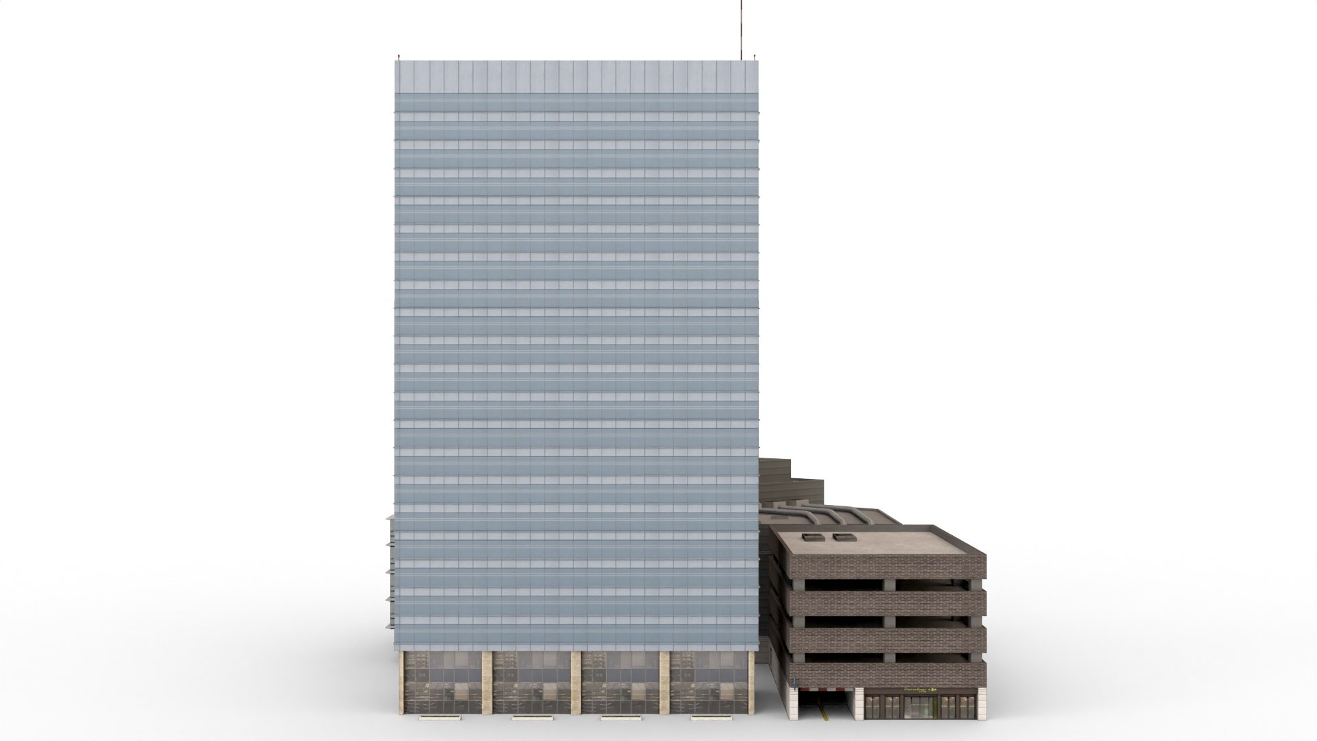 3D Company Office Building Model - TurboSquid 2211366