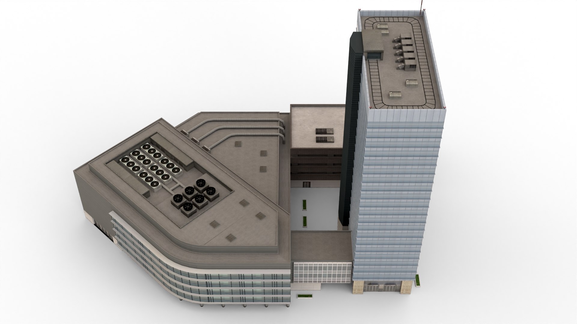 3D Company Office Building Model - TurboSquid 2211366
