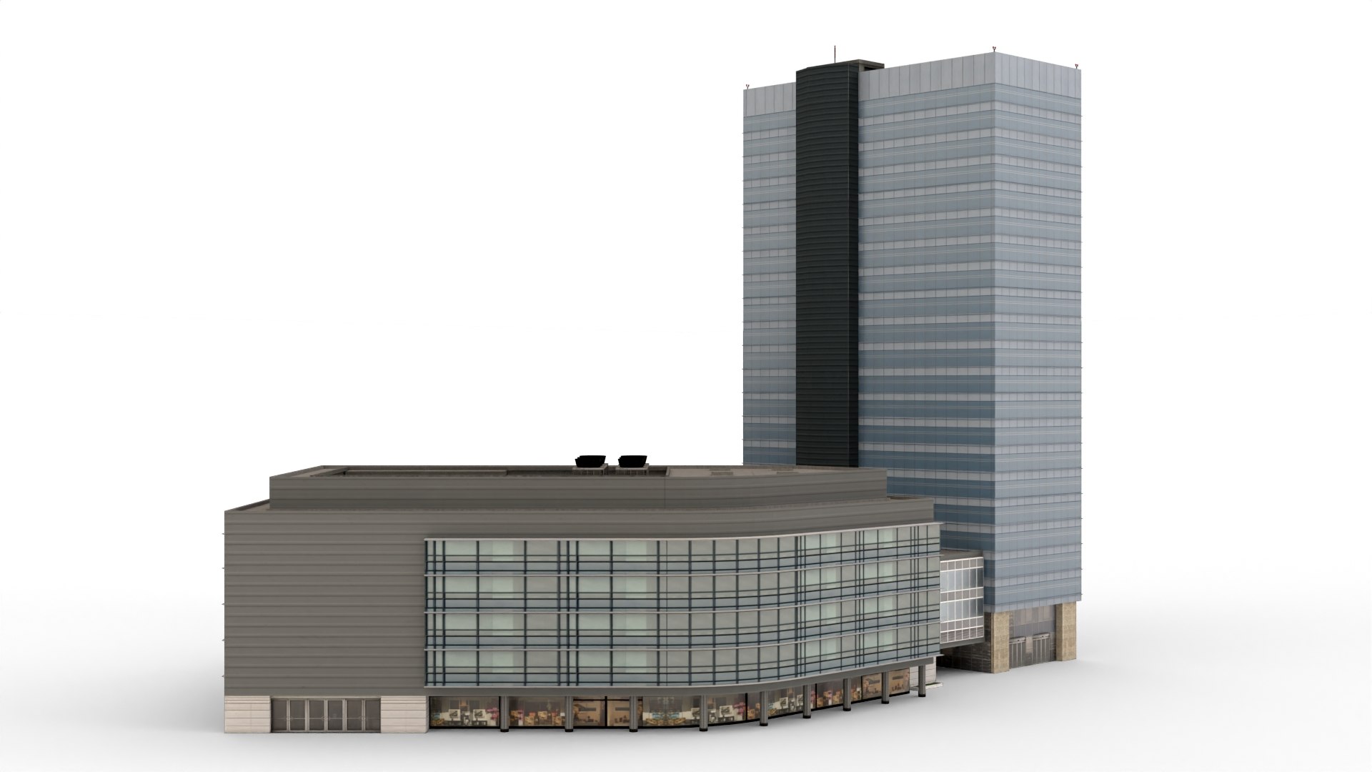 3D Company Office Building Model - TurboSquid 2211366
