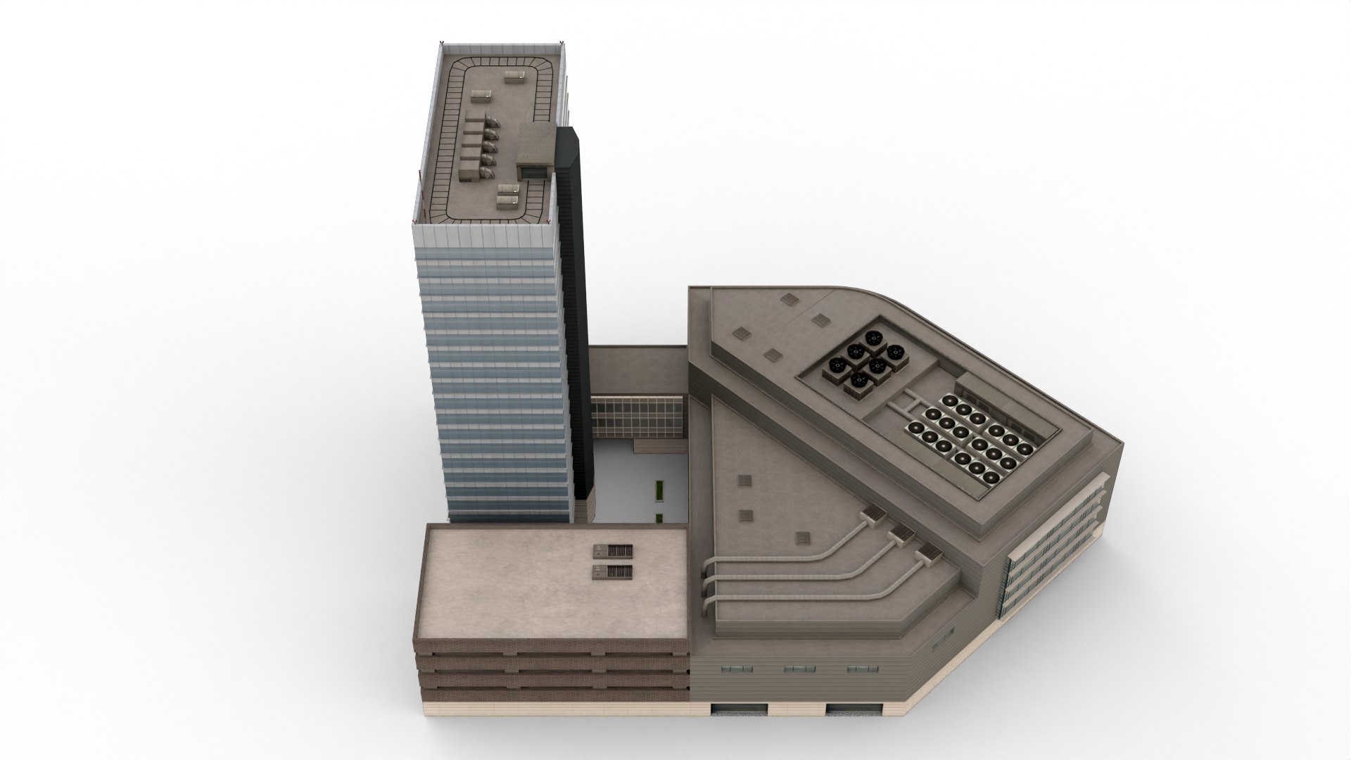 3D Company Office Building Model - TurboSquid 2211366