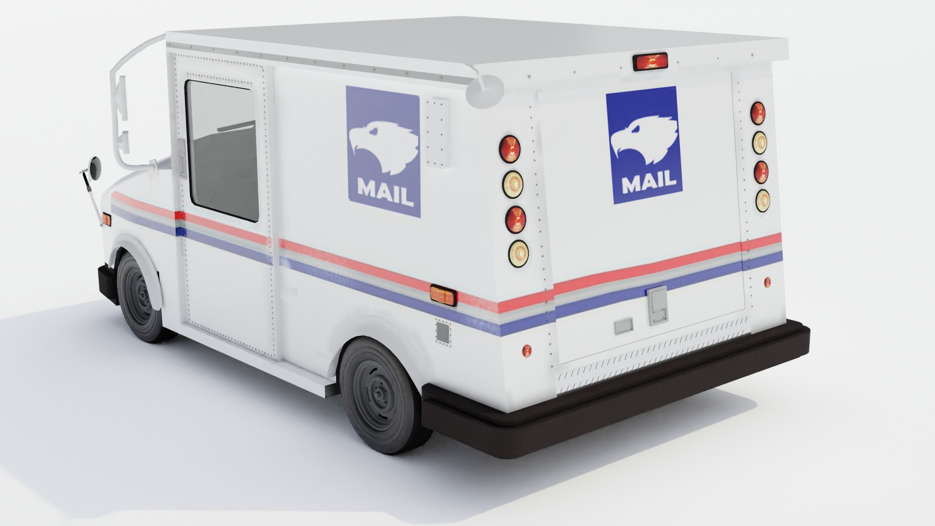 Mail Truck 3D Model - TurboSquid 1843723