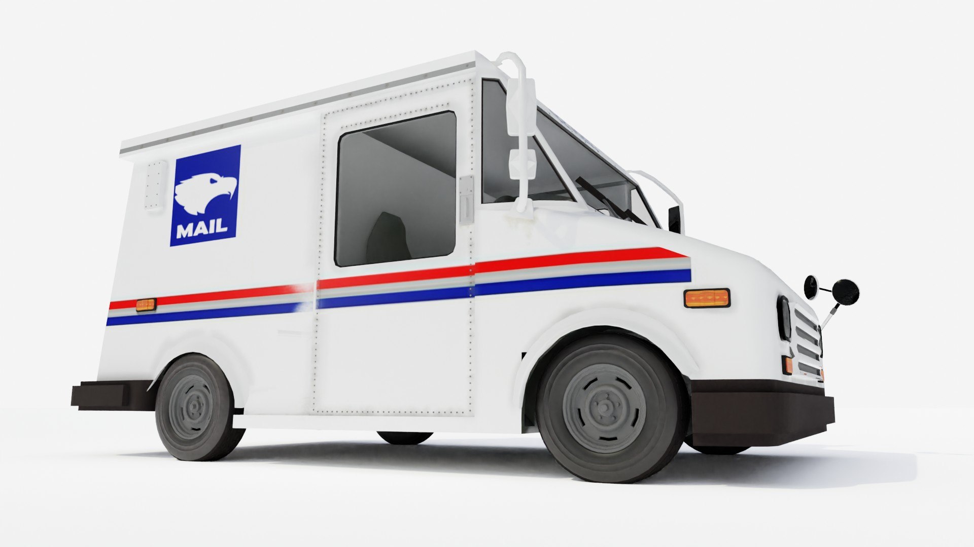 Mail Truck 3D Model - TurboSquid 1843723