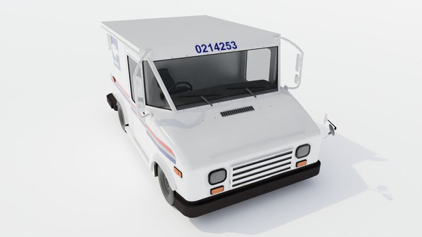 Mail Truck 3D model - TurboSquid 1843723