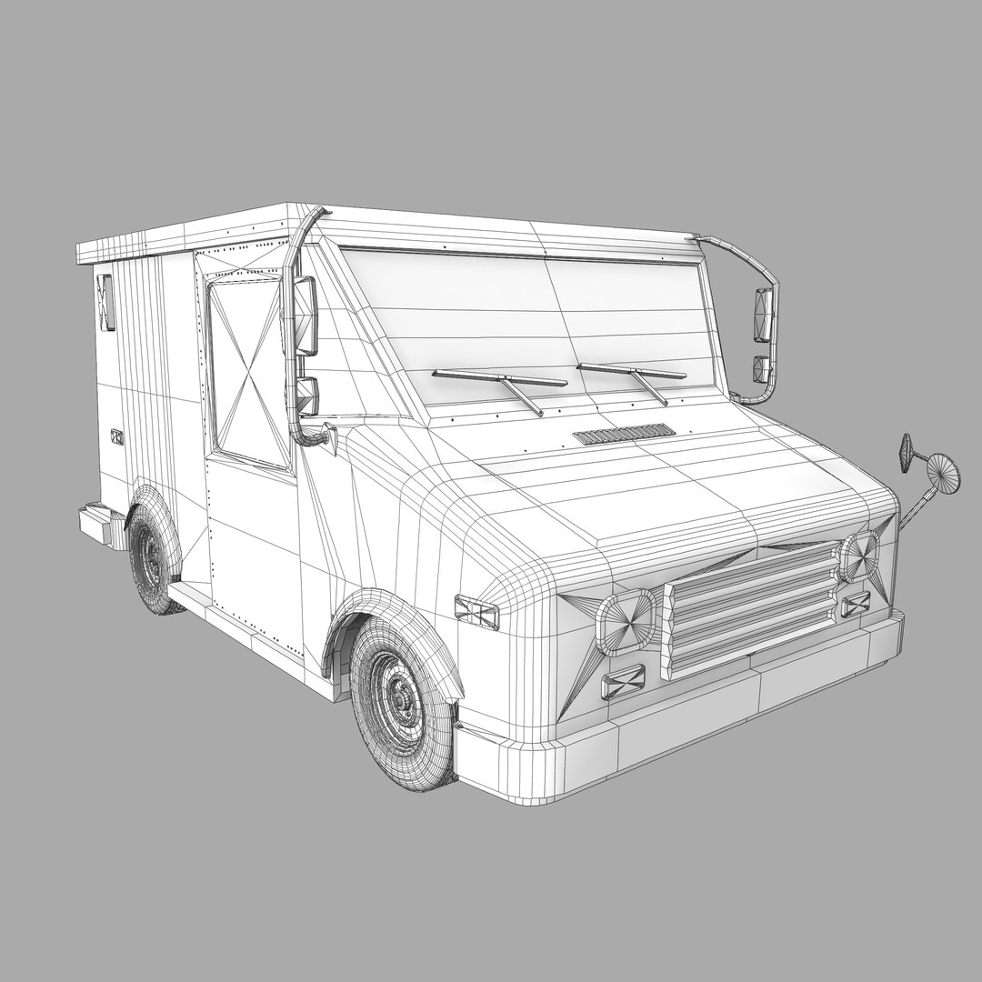 Mail Truck 3D Model - TurboSquid 1843723
