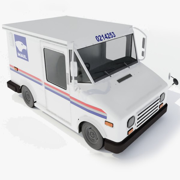 Mail Truck 3D Models for Download | TurboSquid