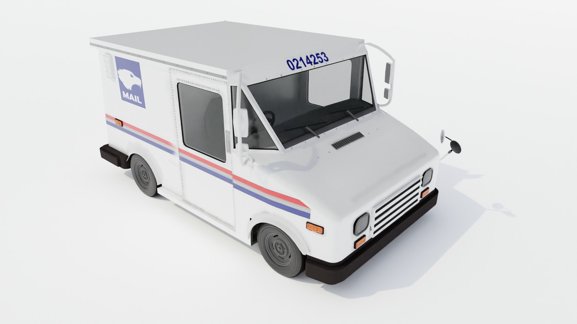 Mail Truck 3D Model - TurboSquid 1843723