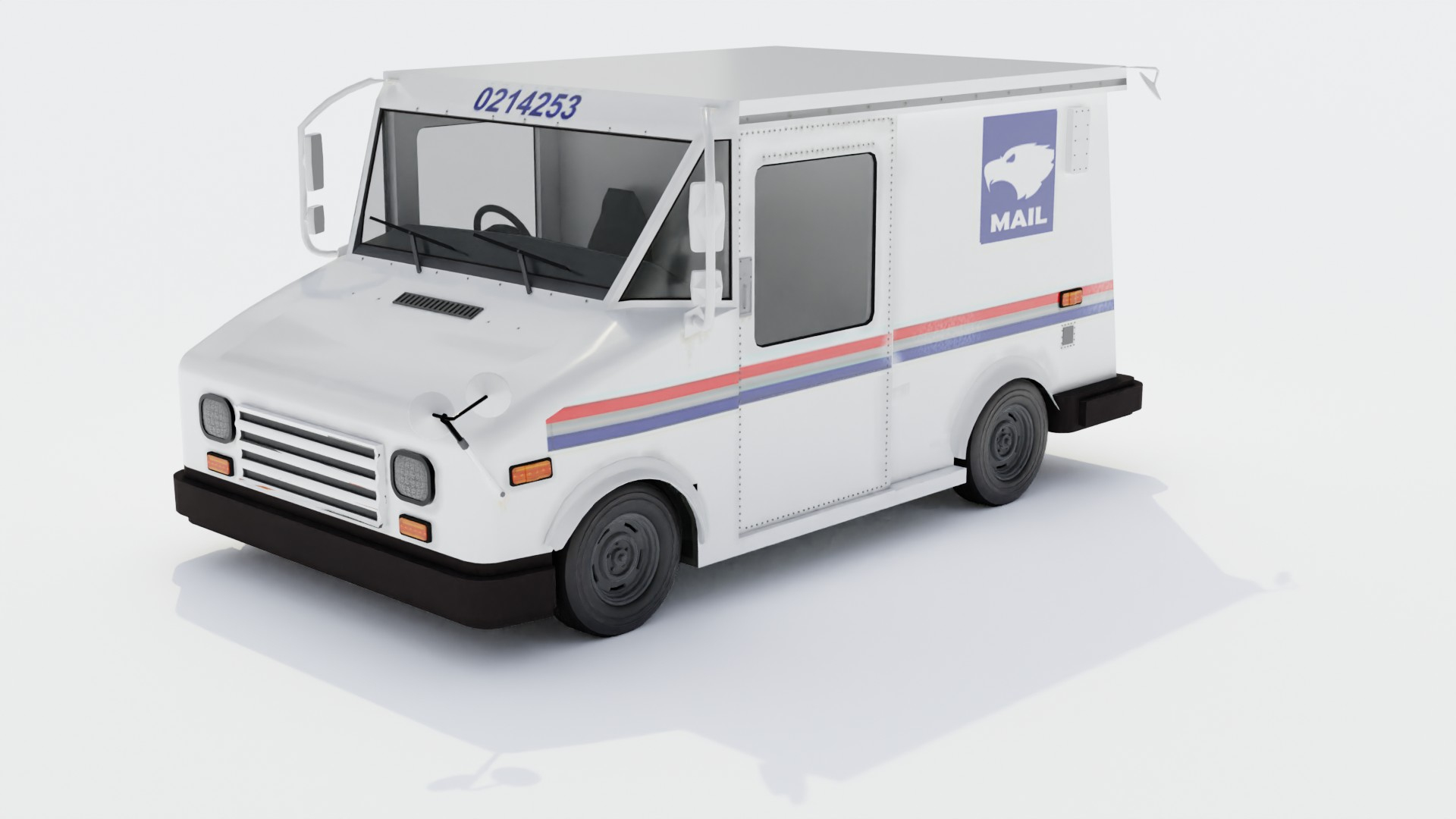 Mail Truck 3D Model - TurboSquid 1843723